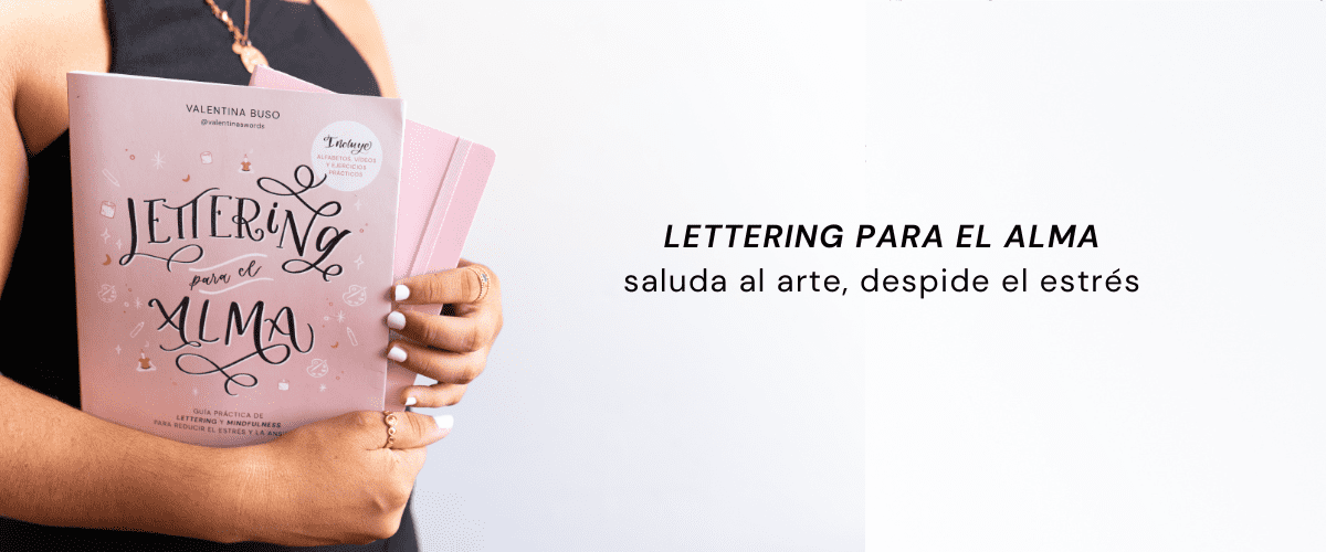 ⇒Libro De Lettering De Valentina's Más ARTE, Menos Estrés